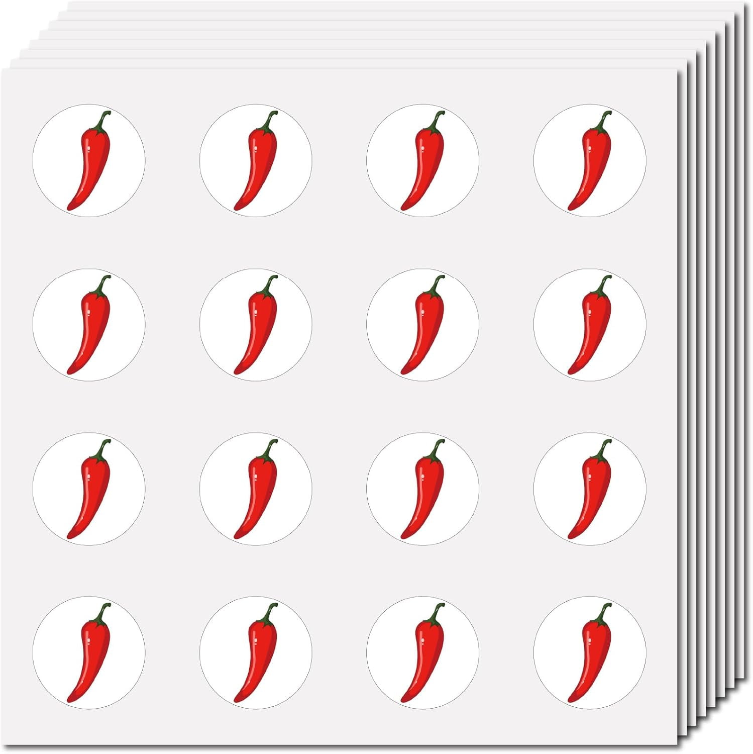 Chili Pepper Stickers Hot Pepper Planner Stickers Plastic Waterproof ...