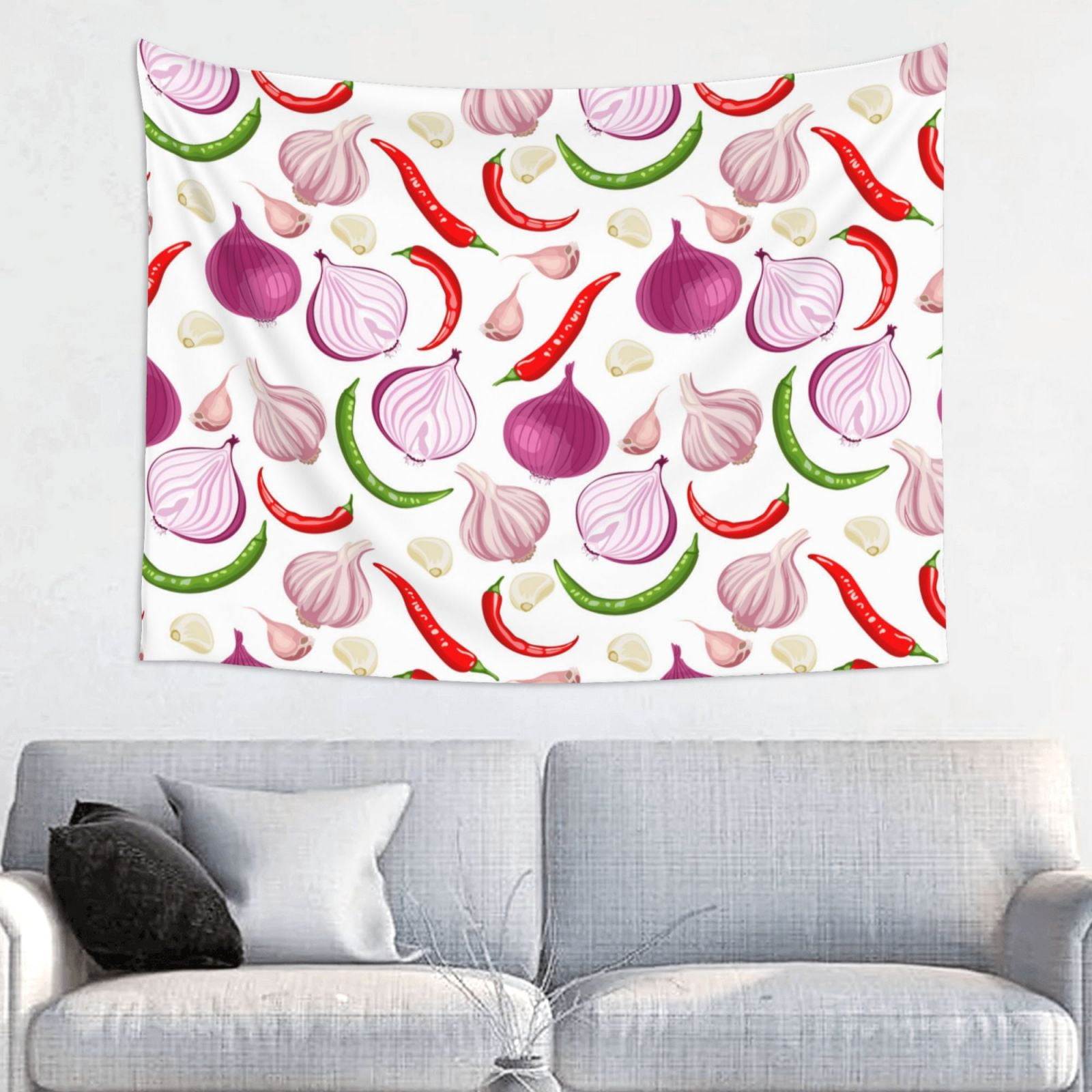 Chili Pepper onion Wall Tapestry for Bedroom Aesthetic - Tapestry ...