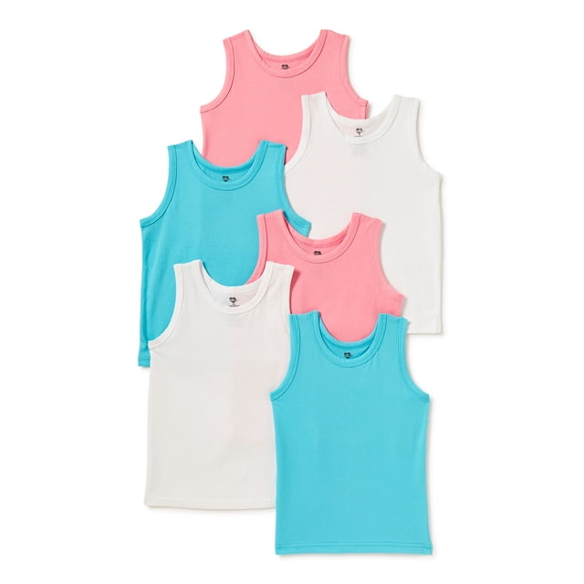 Chili Peppers Girls Tank Tops, Kids Camisoles Undershirts Set, 6-Pack ...