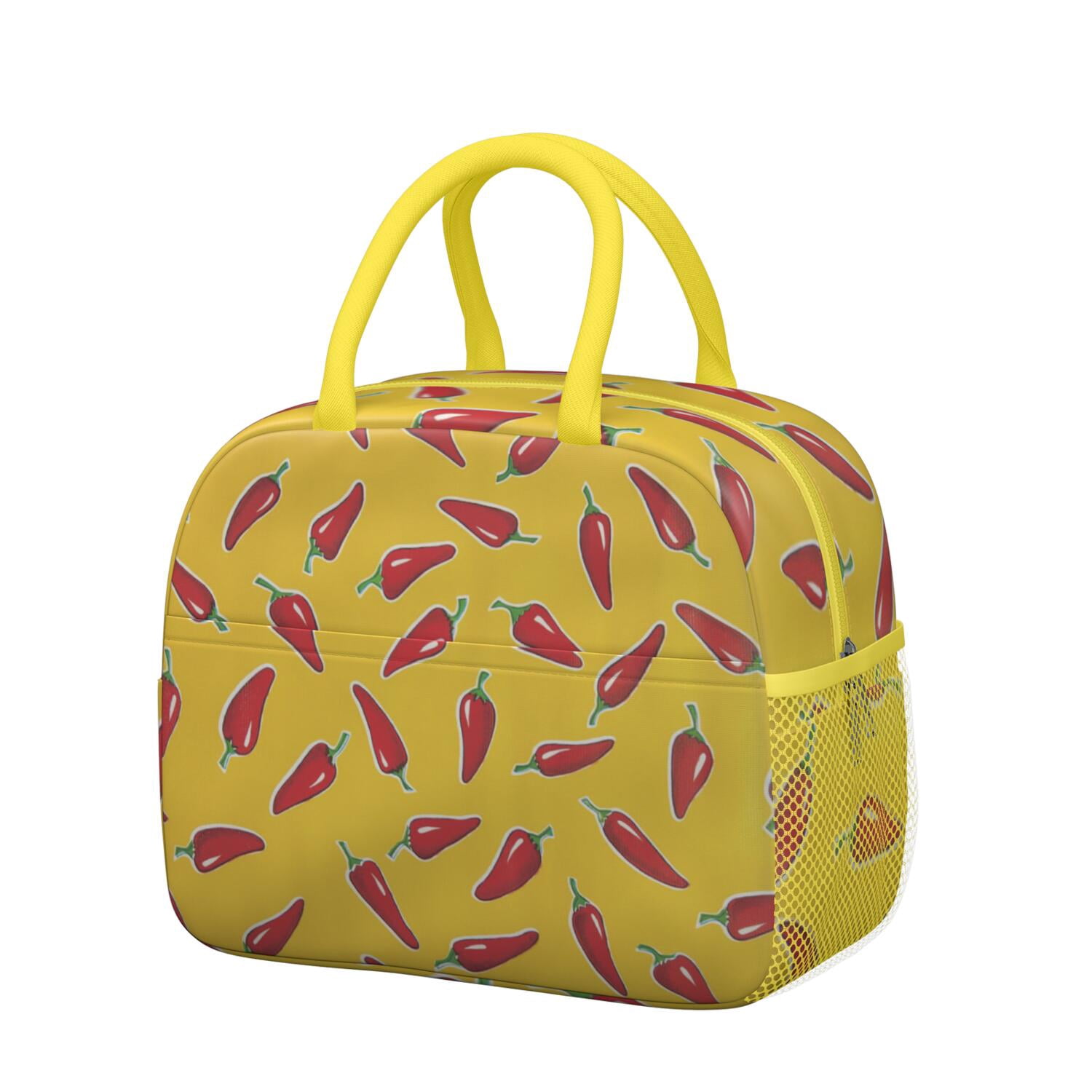 Chili Peppers Insulated Lunch Bag – Reusable Thermal Cooler Tote with ...