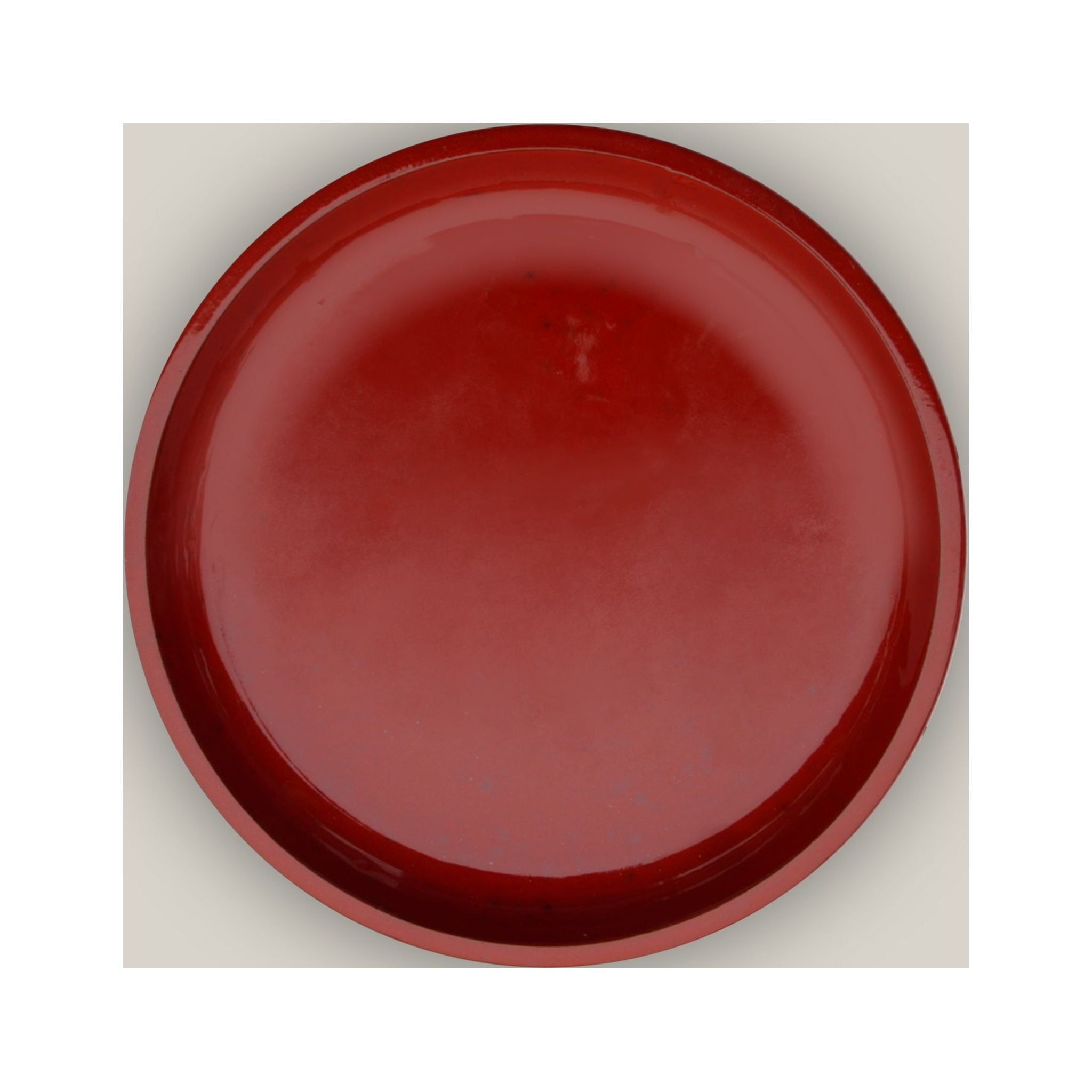 Round | Chili Red Ceramic Plant Saucer | High Fired Ecofriendly Clay ...