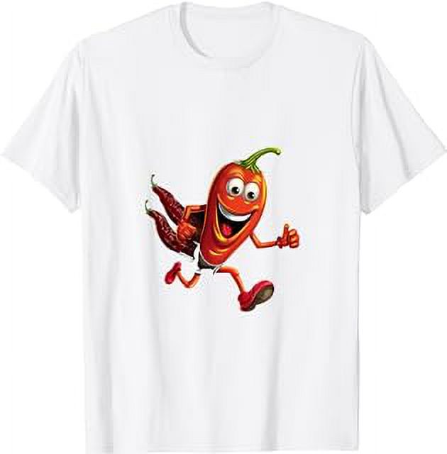 Chili Runner Pepper Hot Chilli Marathon Running Kawaii T-Shirt ...