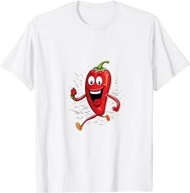 Chili Runner Pepper Hot Chilli Marathon Running Kawaii T-Shirt ...