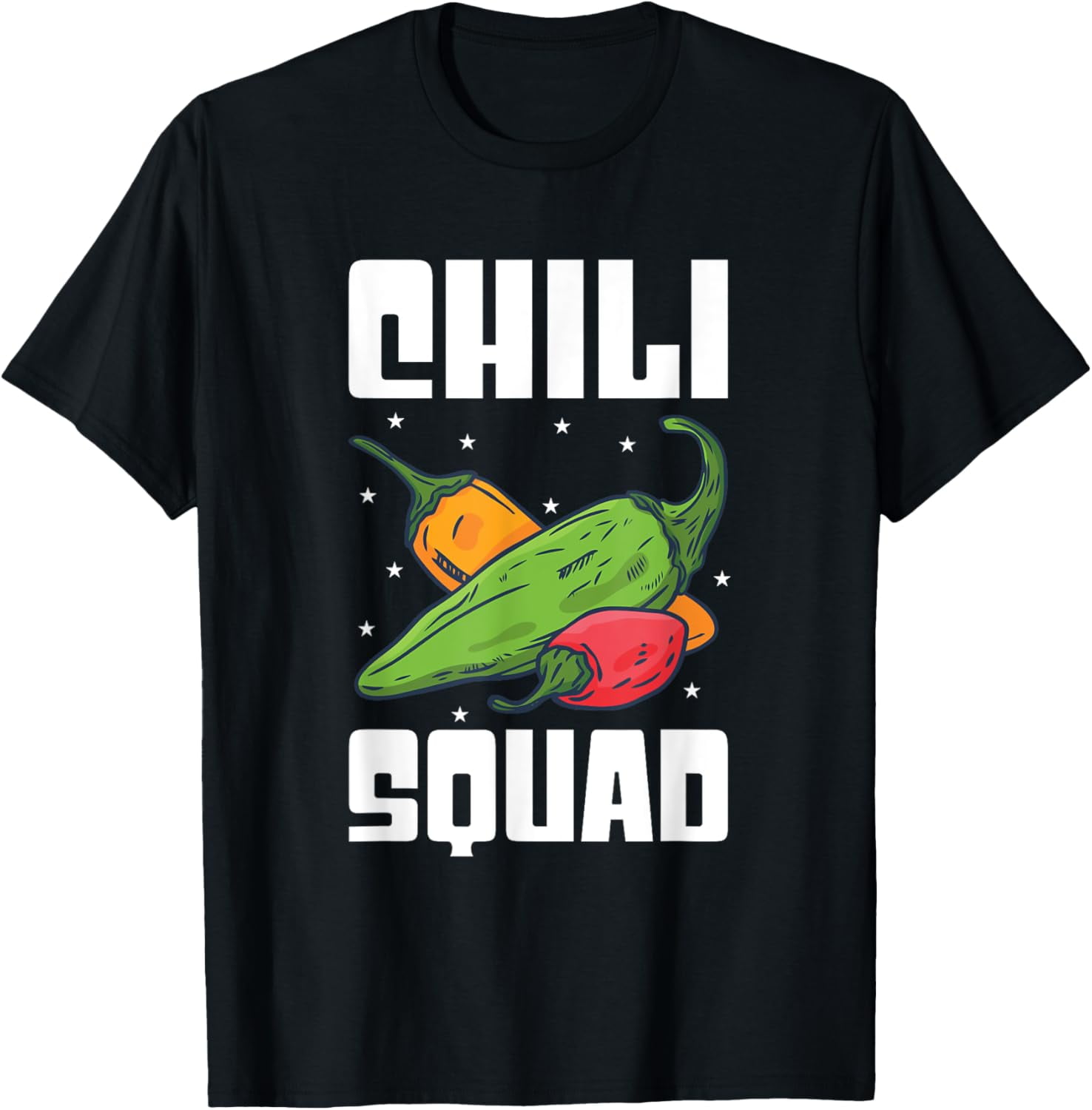 Chili Squad - Spicy Food Mexican Chili Jalapeno Pepper T-Shirt100 ...