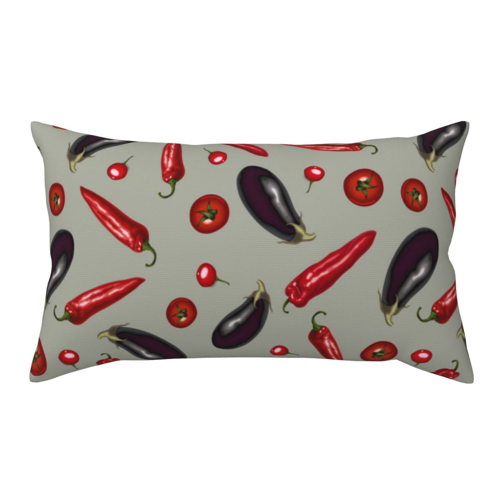 Chili Tomato Eggplant King Pillow Cases Standard Size - 20x36in ...
