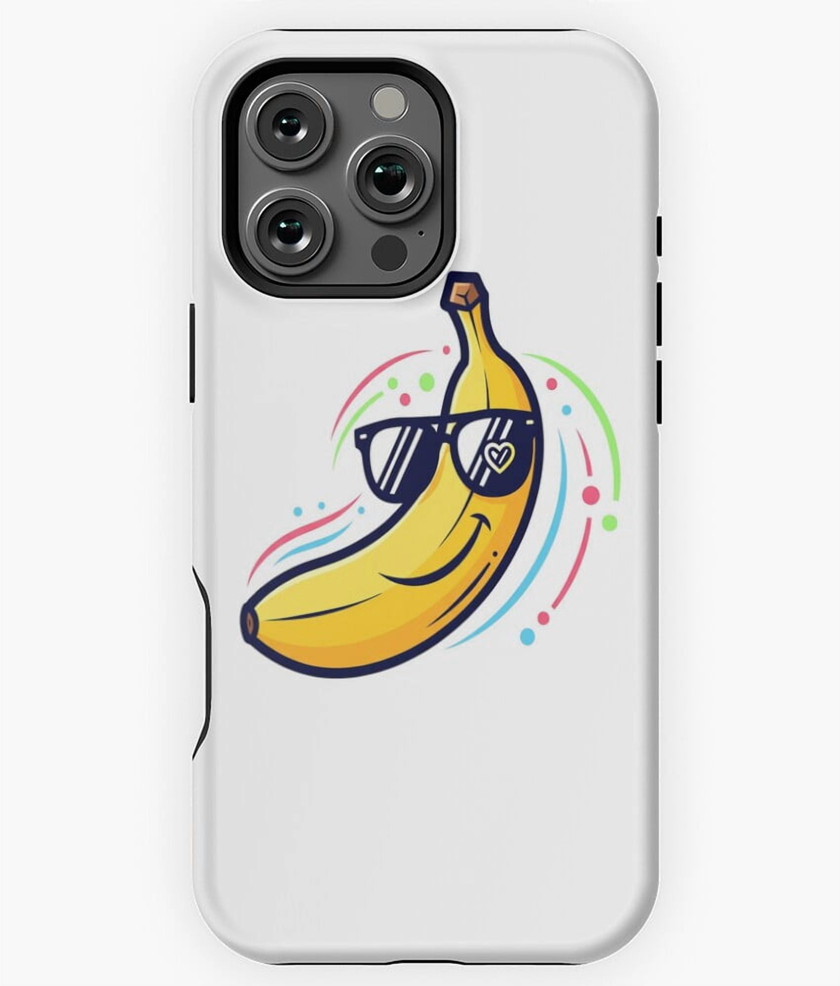 Chill Banana Relaxing Fruit Design N7406 Phone Case for iPhone 17 16 15 ...