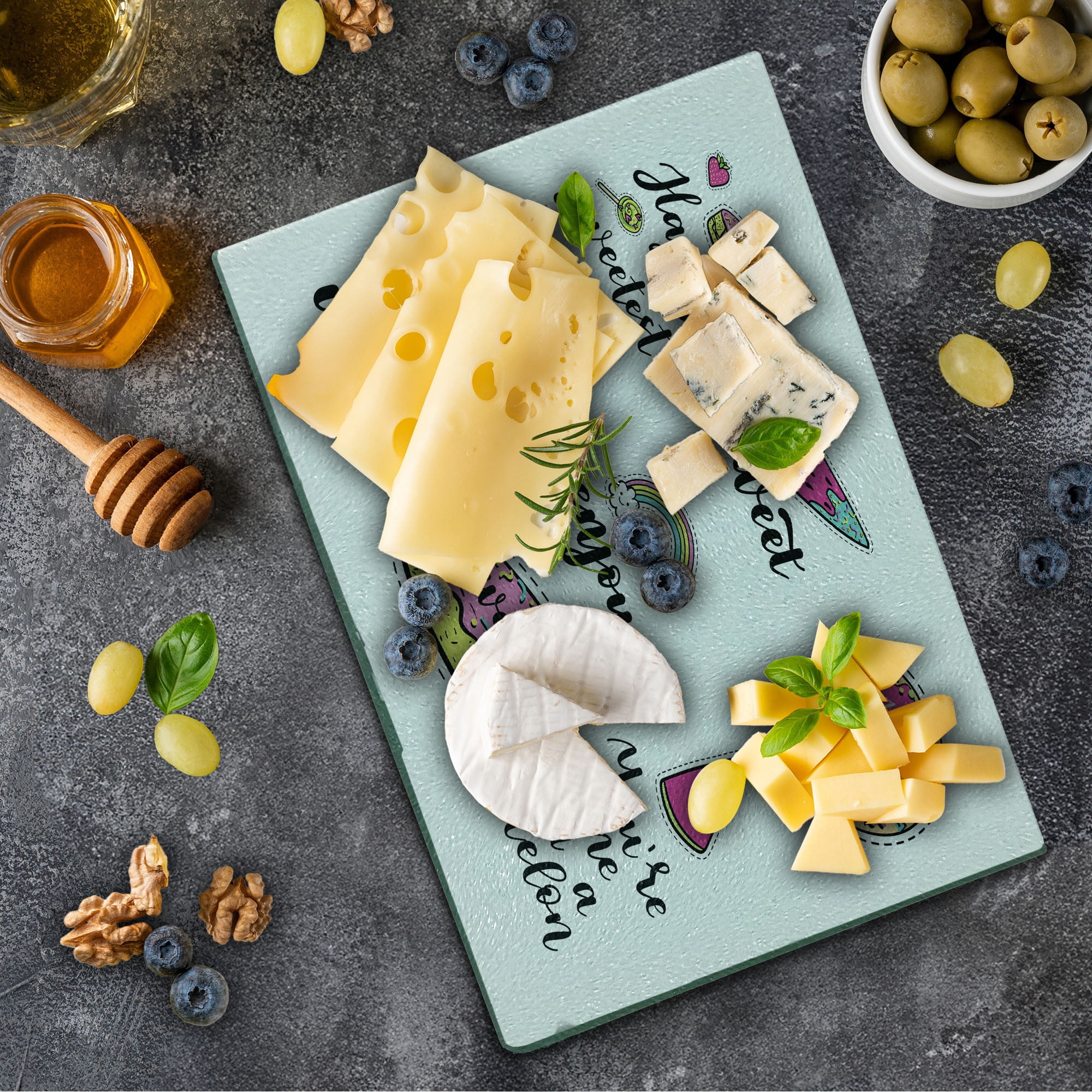 Chill Cutting Board, Happy Sweetest Day Enjoy and Love Ice Cream Cake ...