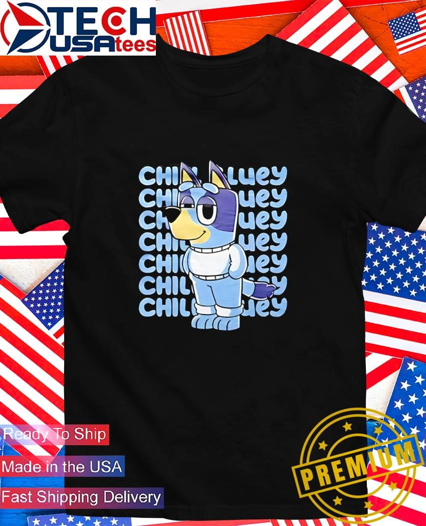 Chill Guy Chill Bluey Heeler shirt, Unisex Short Sleeve T-shirt,Red ...