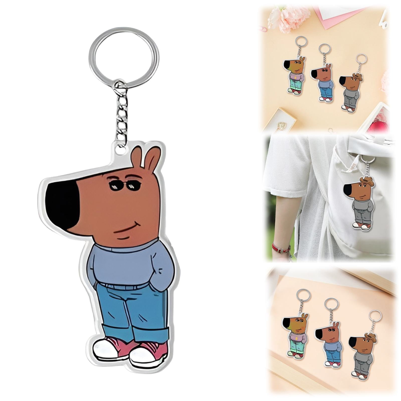Chill Guy Keychain Pendant Adorable Hanging Accessory for Bags - Chill ...