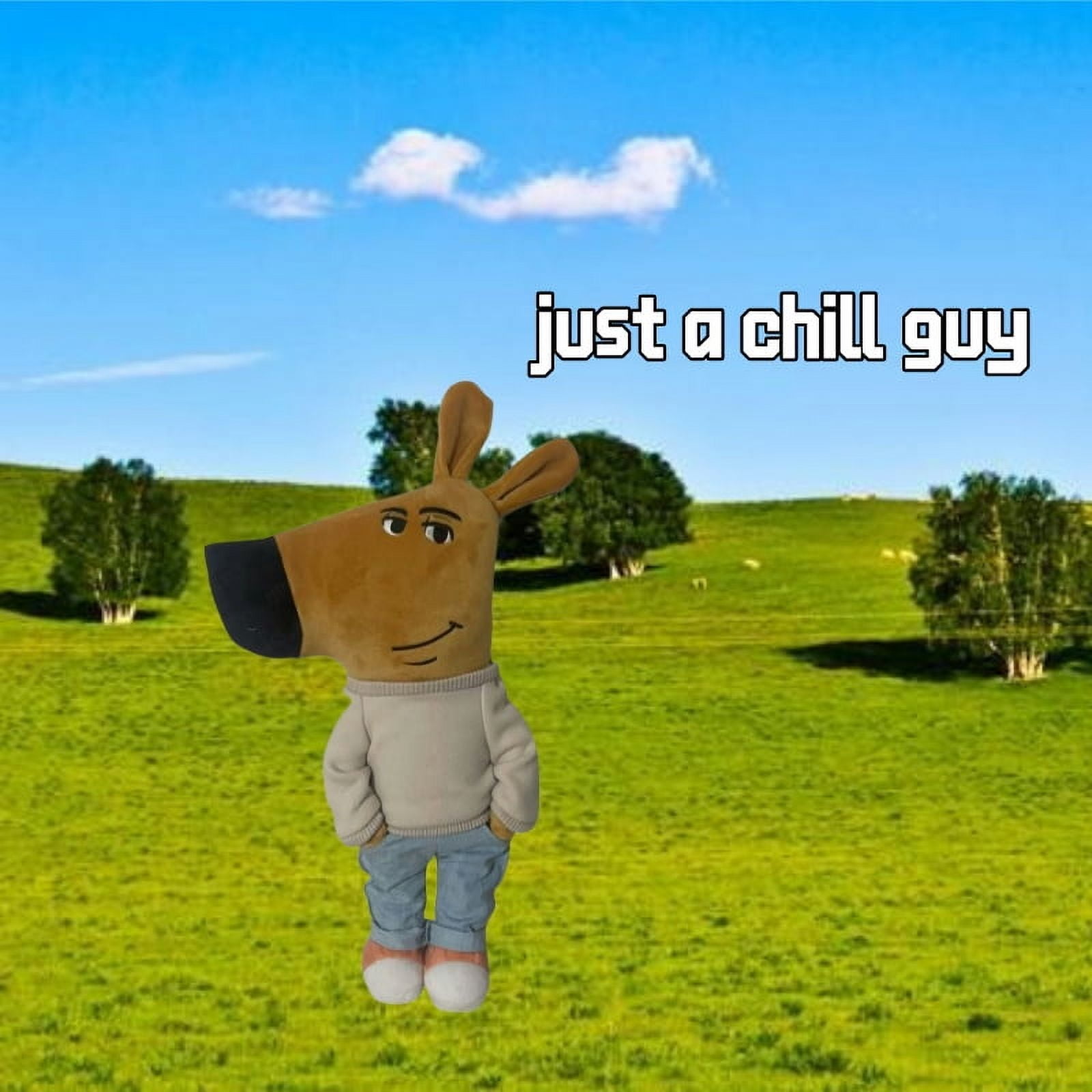 Chill Guy Plush Doll - Just a Chill Guy, In Ultra Soft Plush Form ...