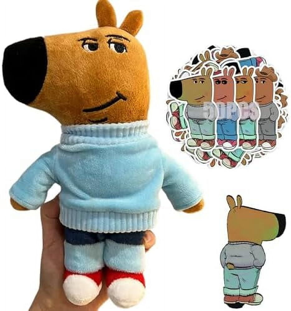 Chill Guy Plush Toy, Funny Just A Chill Guy Meme Dog Stuffed Animals ...