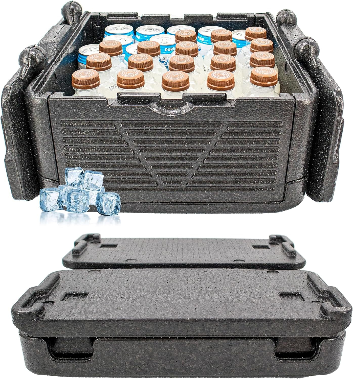 Chill Ice Collapsible Cooler Foam Chest Box - Insulated, Foldable ...