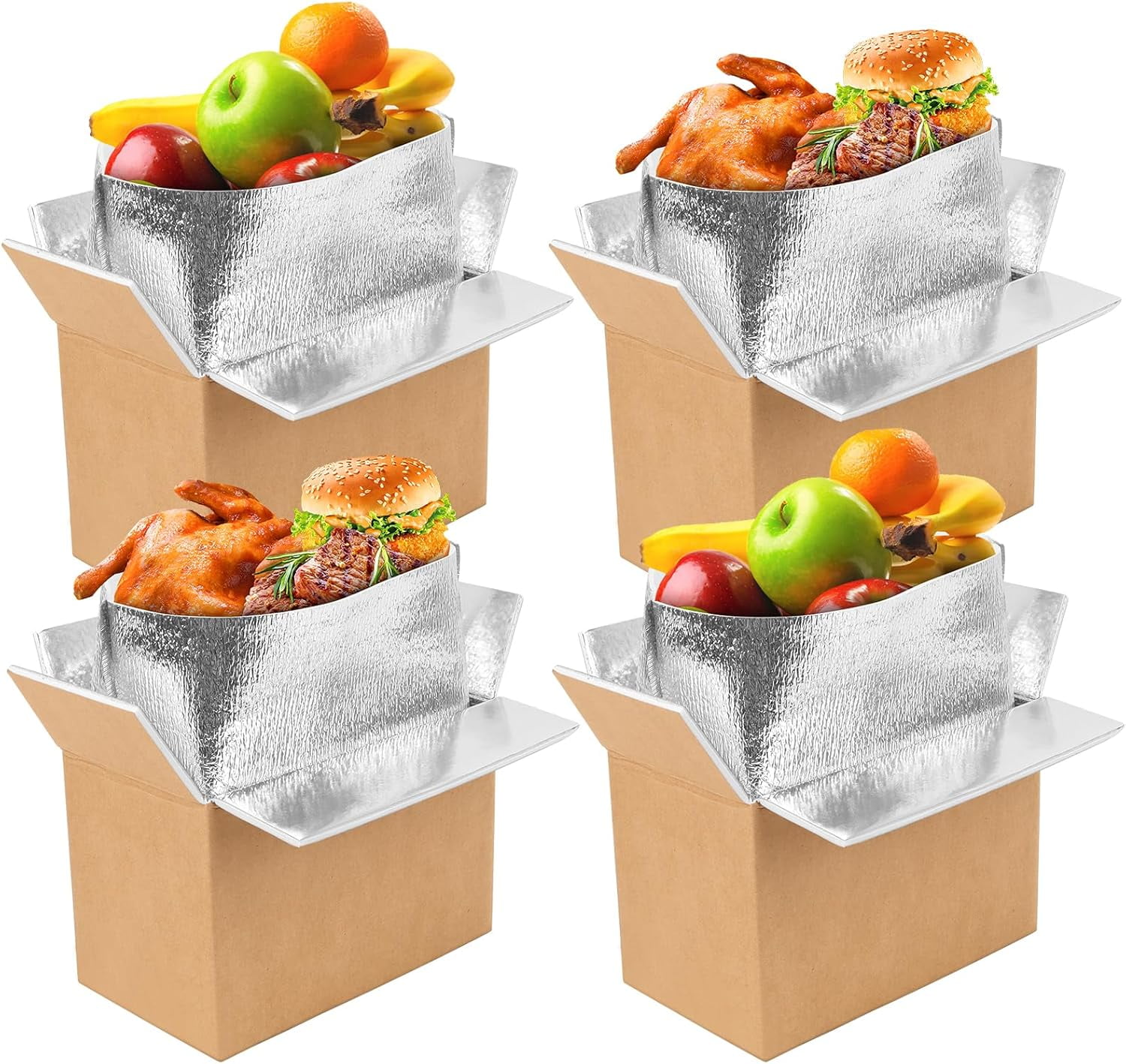 Thermo Chill Insulated Shipping Box with Aluminum Foil Liner, Cold ...