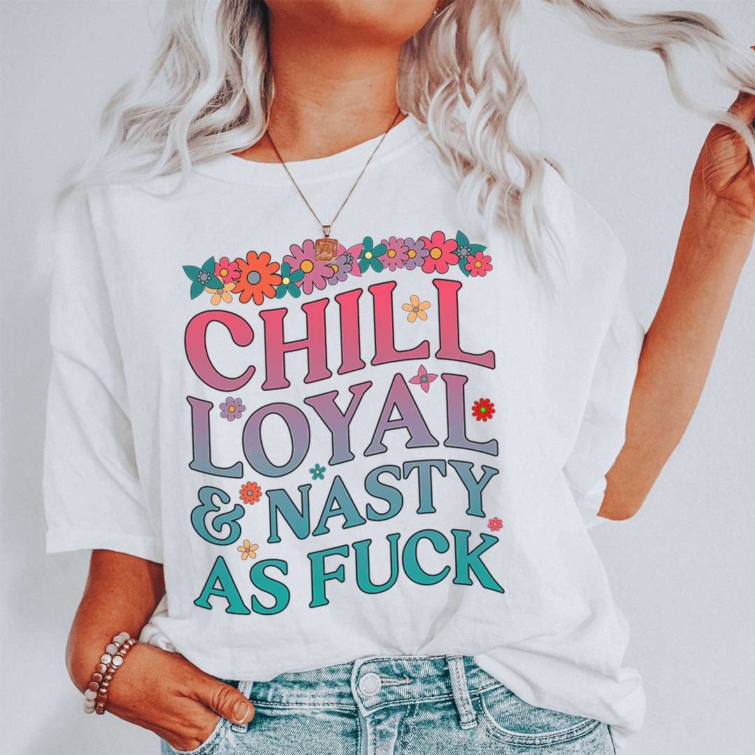 Chill Loyal AF Tee Ash S Peachy Sunday T-Shirt - Walmart.com