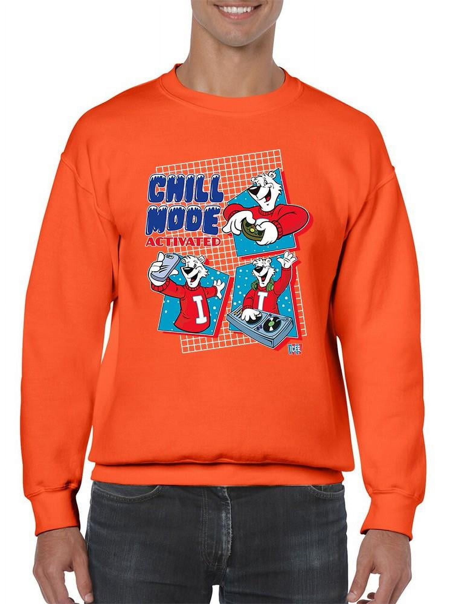 Chill Mode Activated - Fun ICEE Polar-Bear Graphic Men's Sweatshirt ...