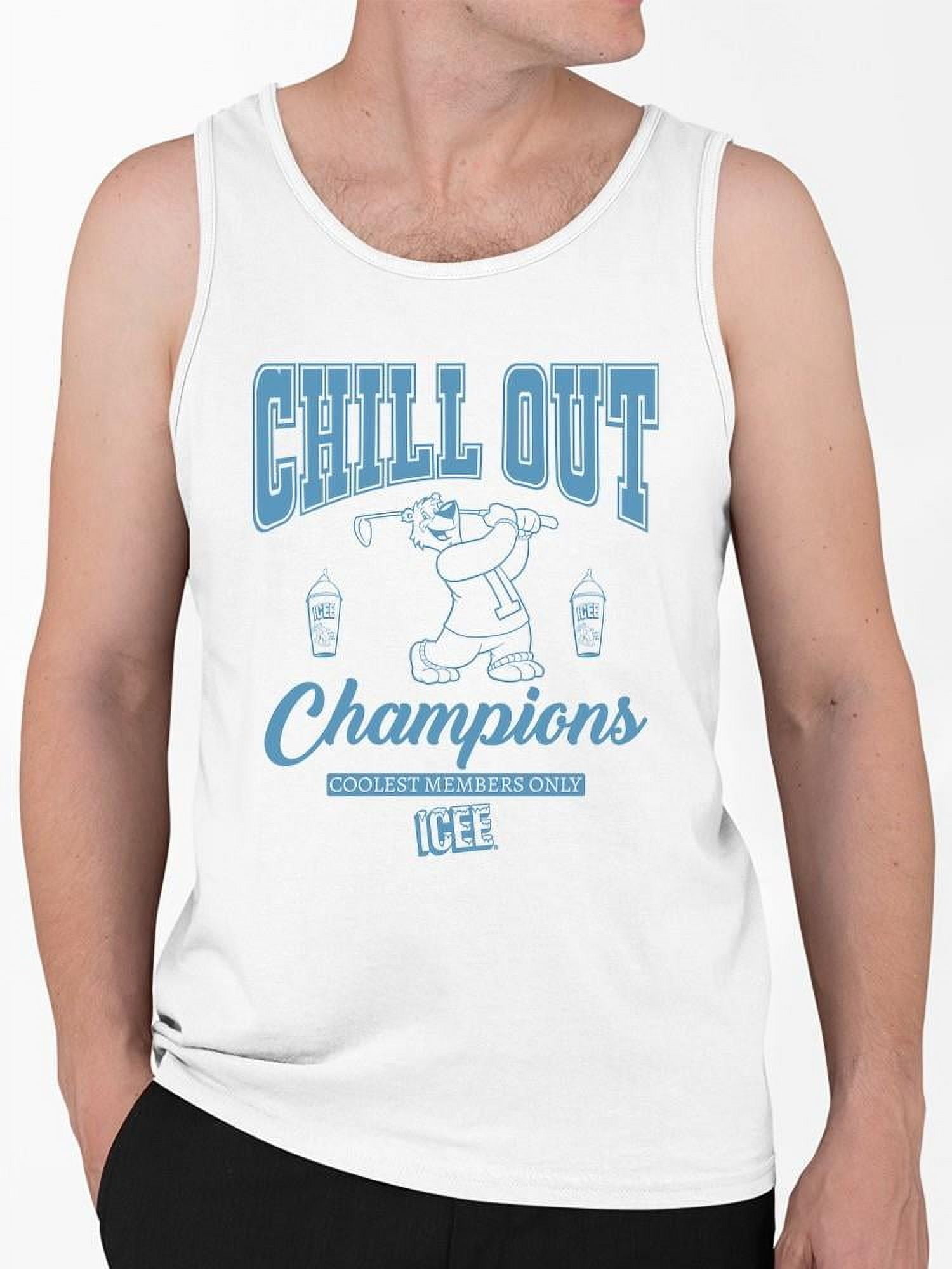 Chill Out Champions - Cool ICEE Golf Club Graphic Men's Tank Top ...
