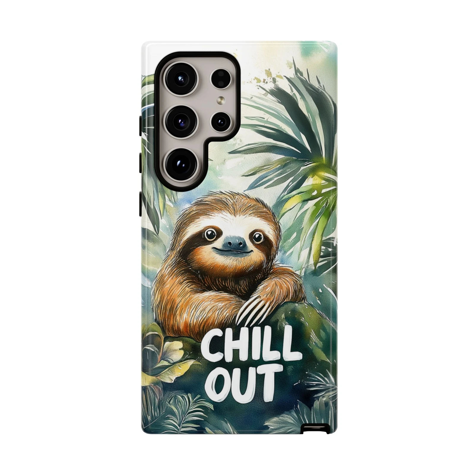Chill Out Sloth Jungle Protective Case for iPhone 11 up to 17 Pro Max ...