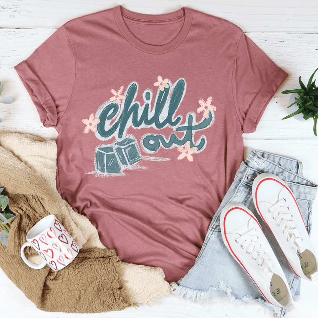 Chill Out Tee Burnt Orange S Peachy Sunday T-Shirt - Walmart.com