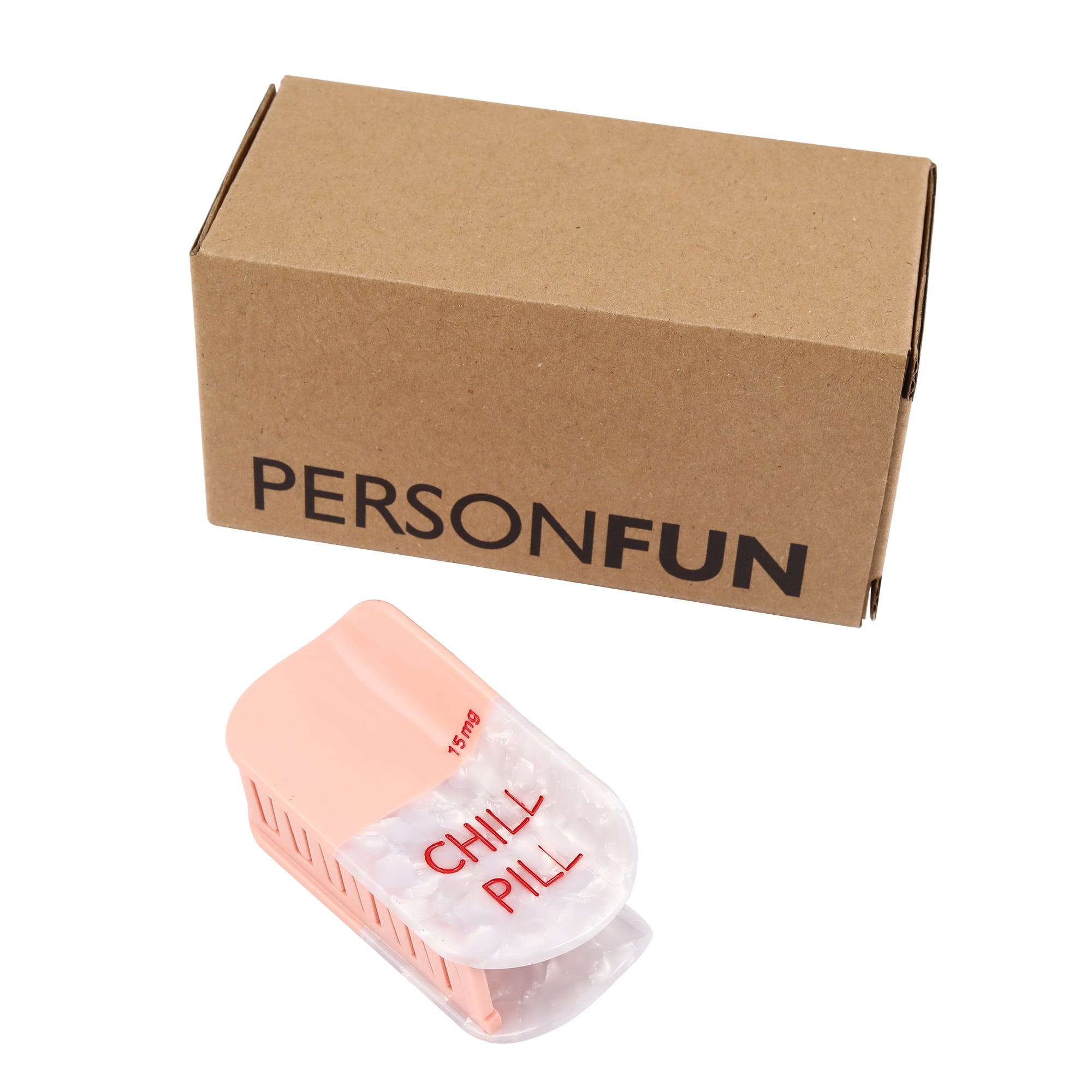 Chill Pill Hair Claw Clip Pink and White Pharmacy-Inspired Design ...