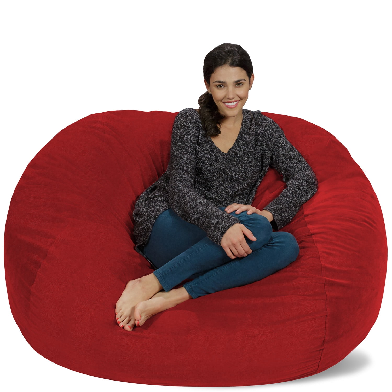 Chill Sack Bean Bag Chair, Memory Foam Lounger with Microsuede Cover ...