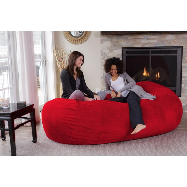 Chill Sack Bean Bag Chair, Memory Foam Lounger with Ultra Fur Cover ...