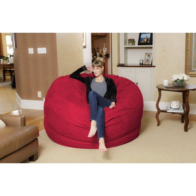 Chill Sack Bean Bag Chair, Memory Foam with Microsuede Cover, Kids ...