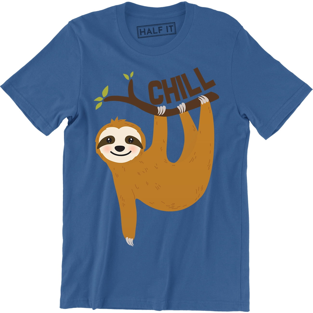 Chill Sloth Funny Lazy Chillin Out Positivity Good Vibes Classic Men T ...