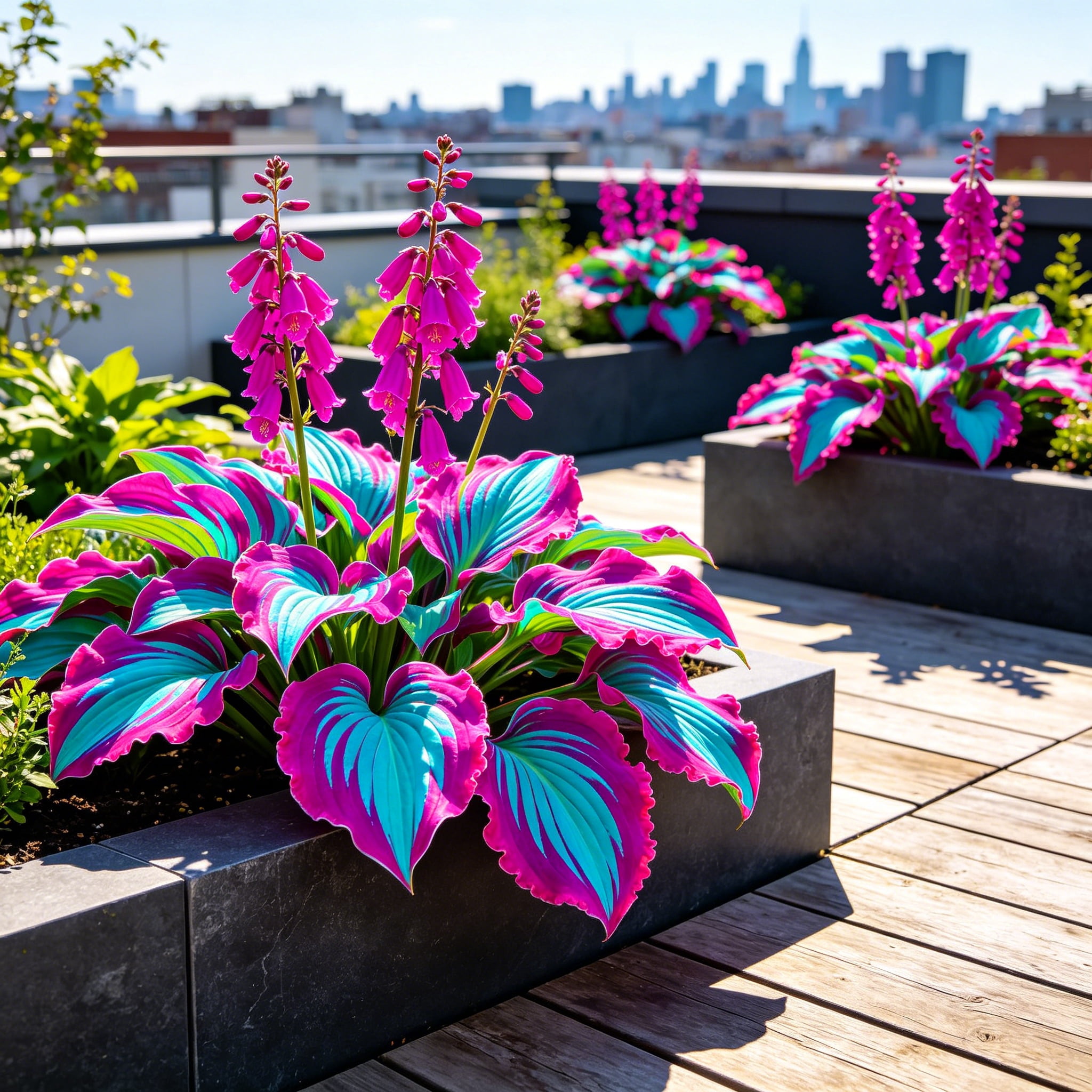 Chill Tolerant Perennial Hosta Mix – Colorful Variegated Leaves ...