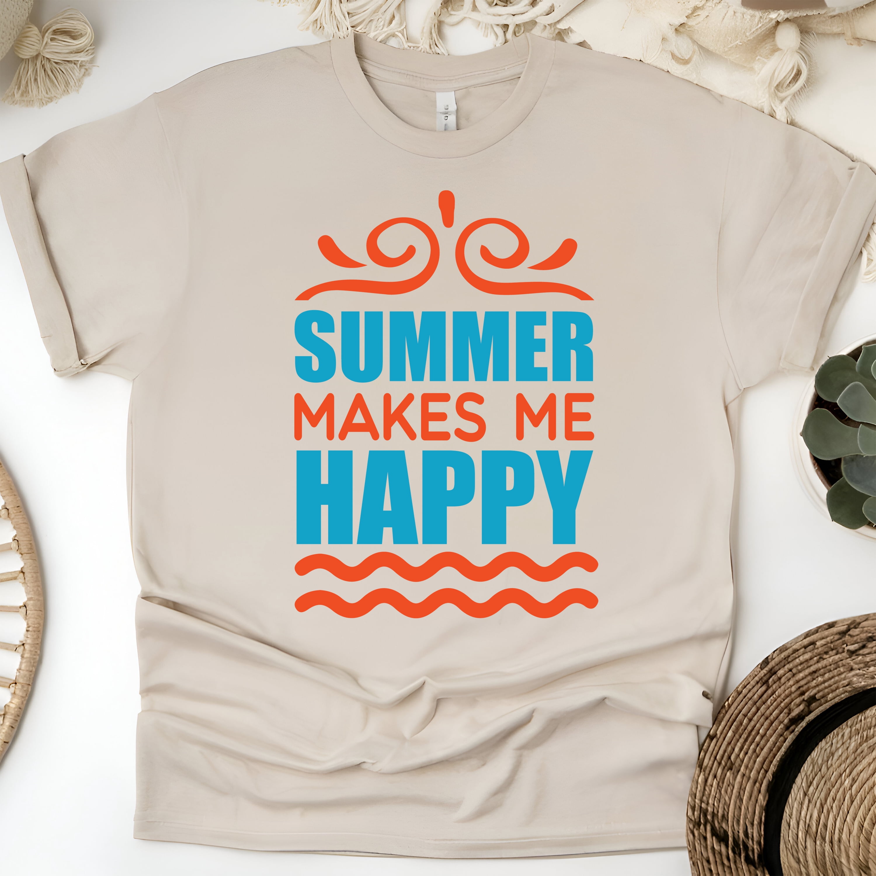 Chill at the Beach T-Shirt – Retro Silhouette Palm Tree Graphic Tee ...