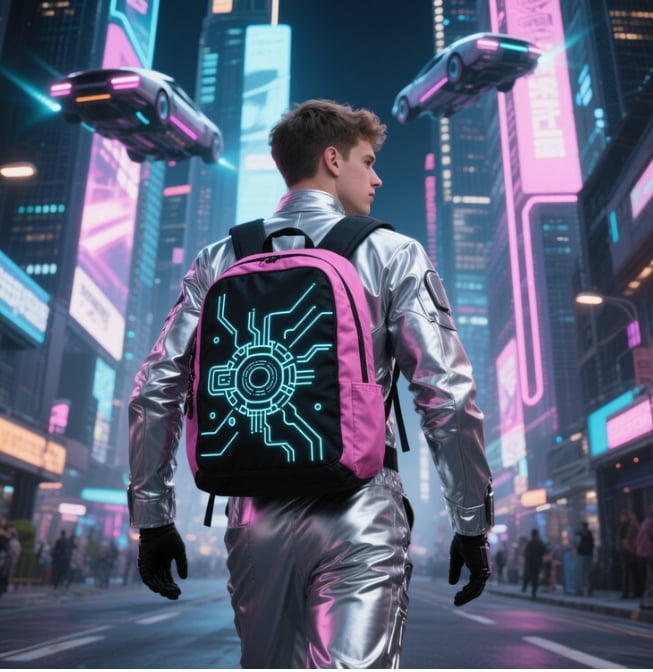 ChillCheer Unisex Smart LED Backpack with Colorful LED Sign Panel and ...