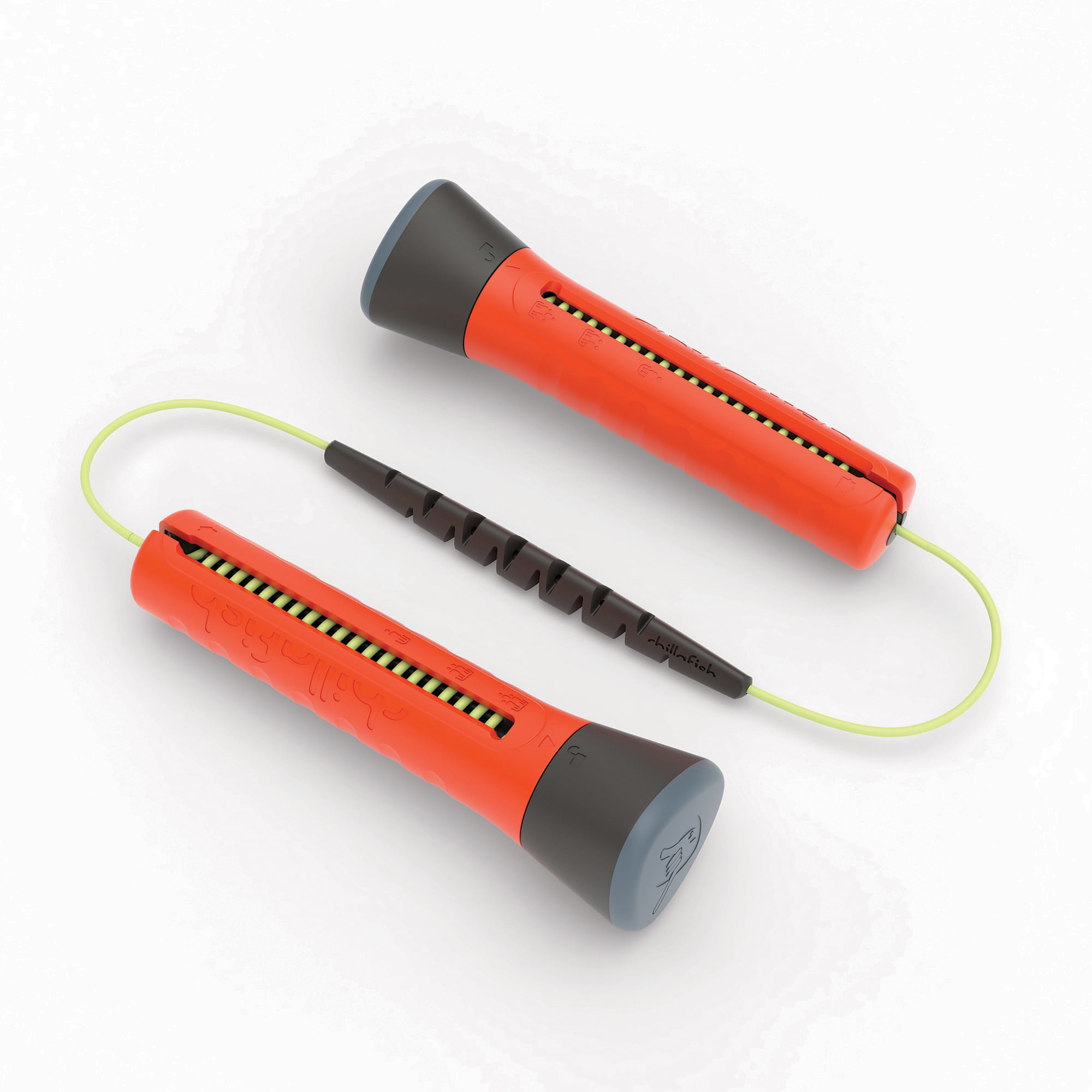 Chillafish Skibbi adjustable length jump rope with accelerator, Orange ...