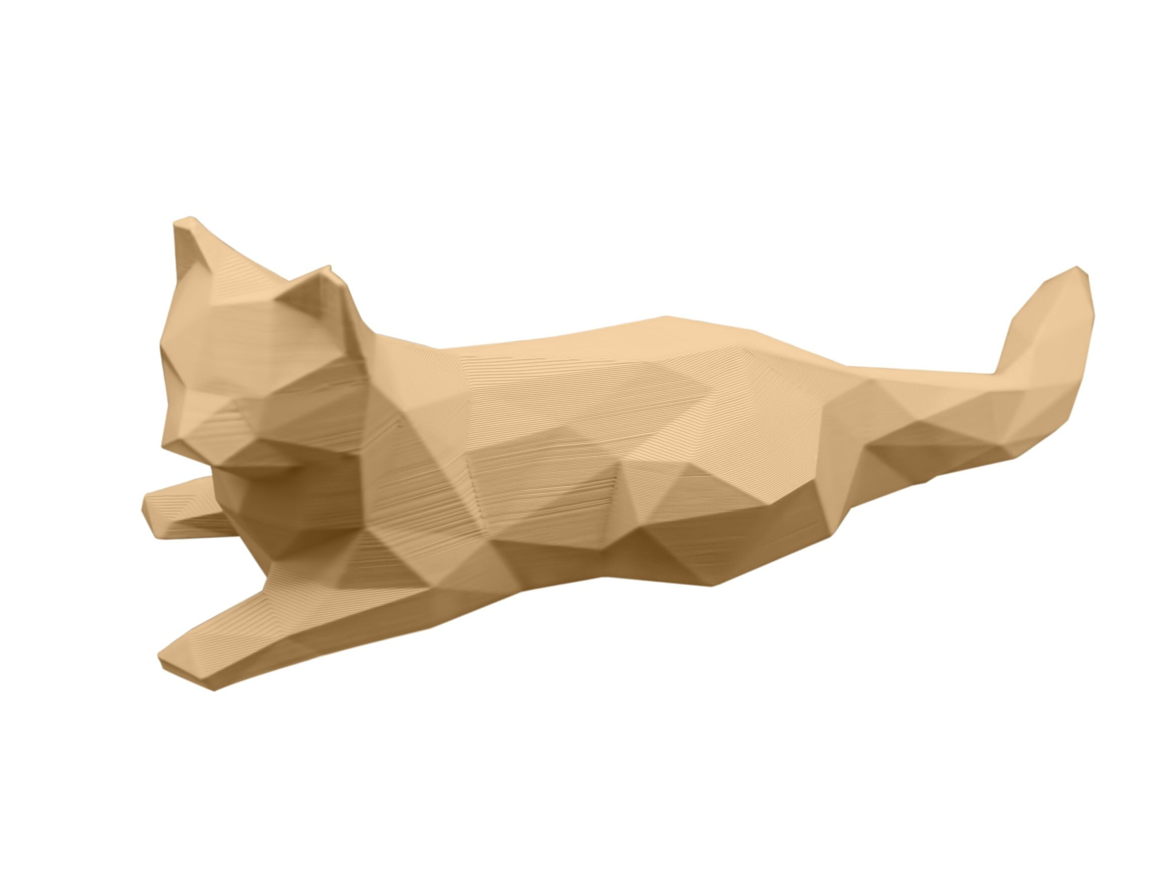 Chillaxing Low Poly Cat Figurine - Walmart.com