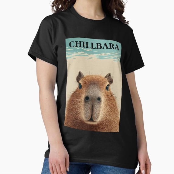 Chillbara Capybara T-Shirt - Funny Animal Lover Gift - Relaxed Capybara ...