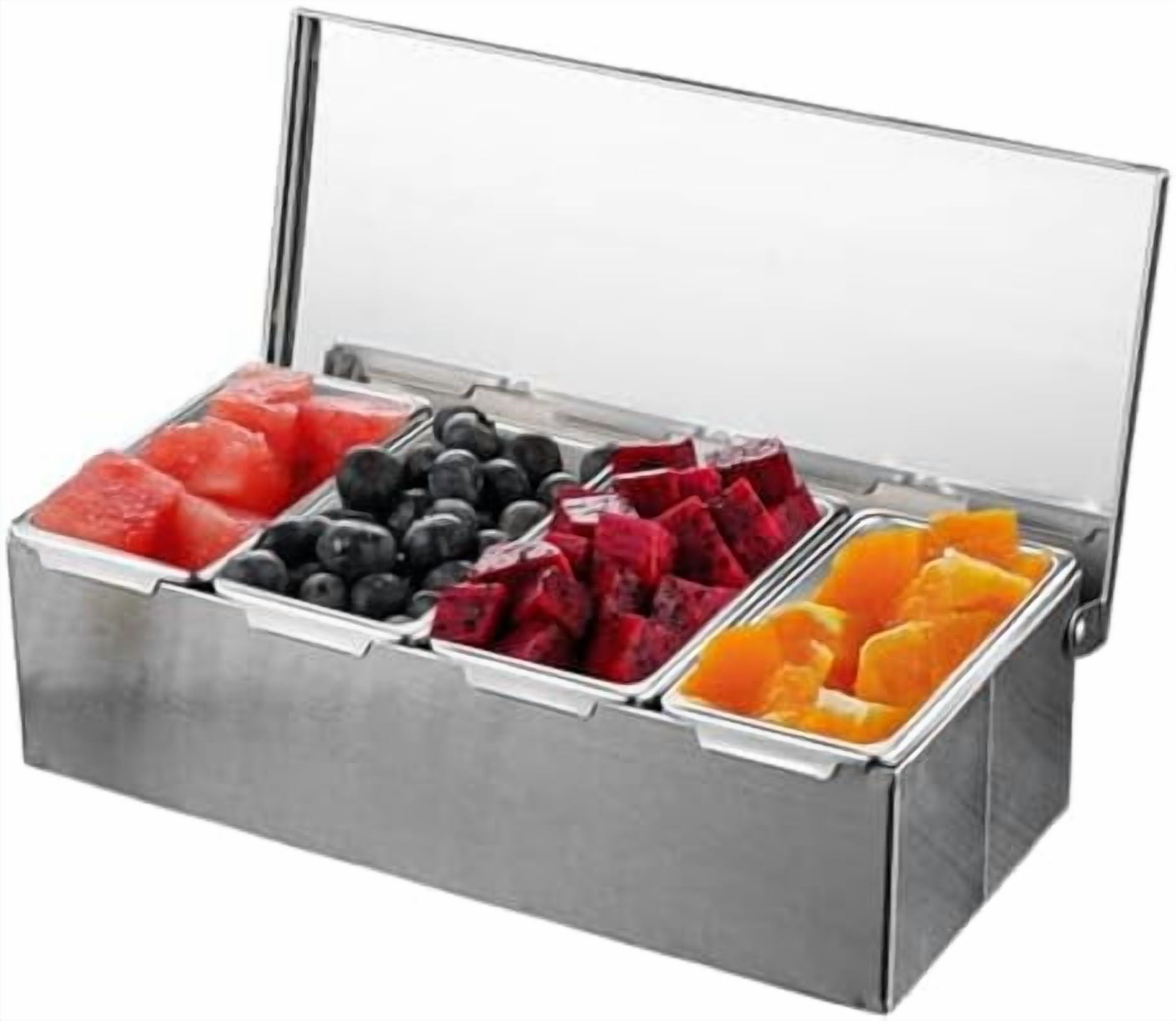 Chilled Condiment , Chilled Condiment With Lid, 4 Compartment Trays ...