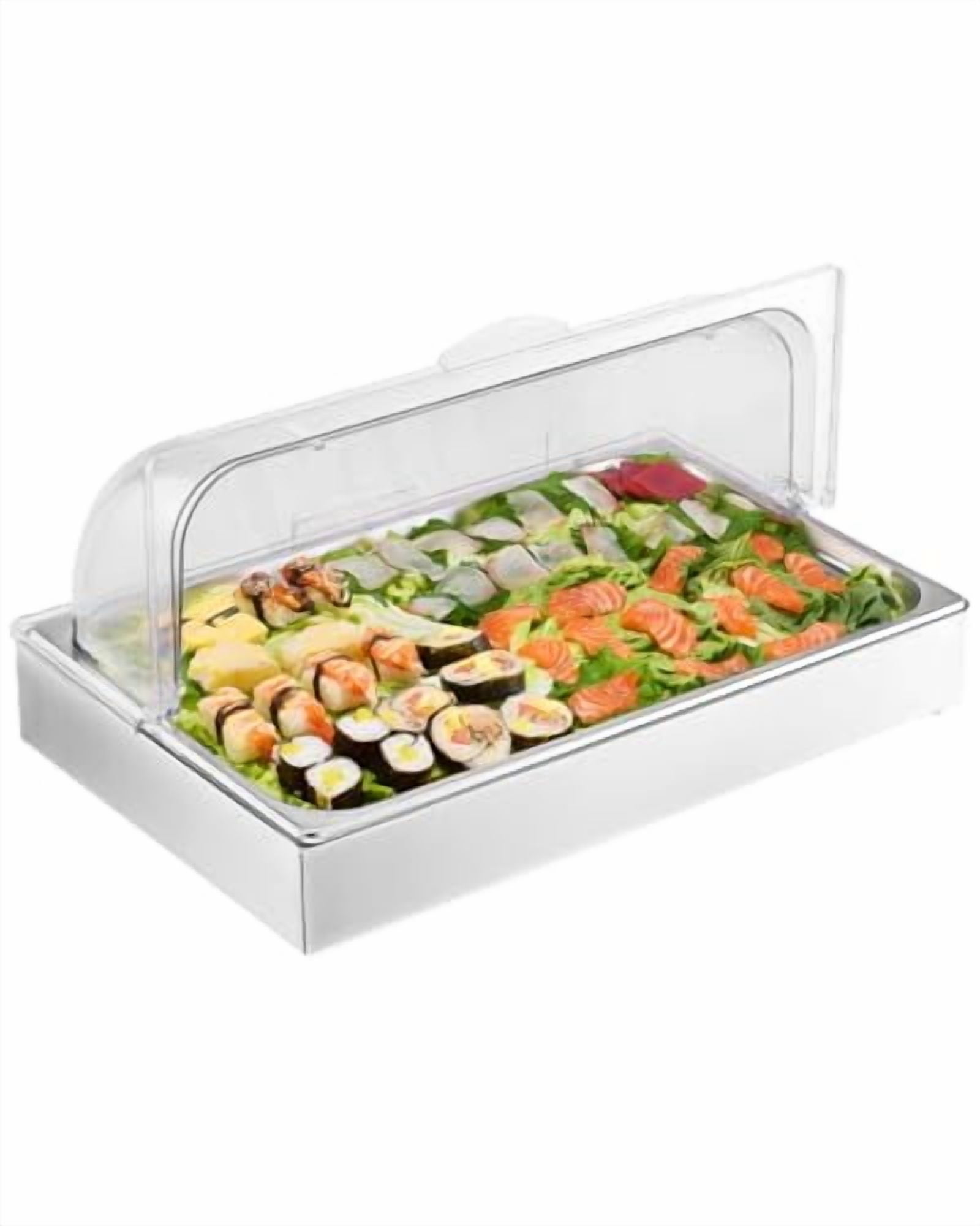 Chilled Condiment Server, 6 Compartment Ice Cooled Condiment Serving ...