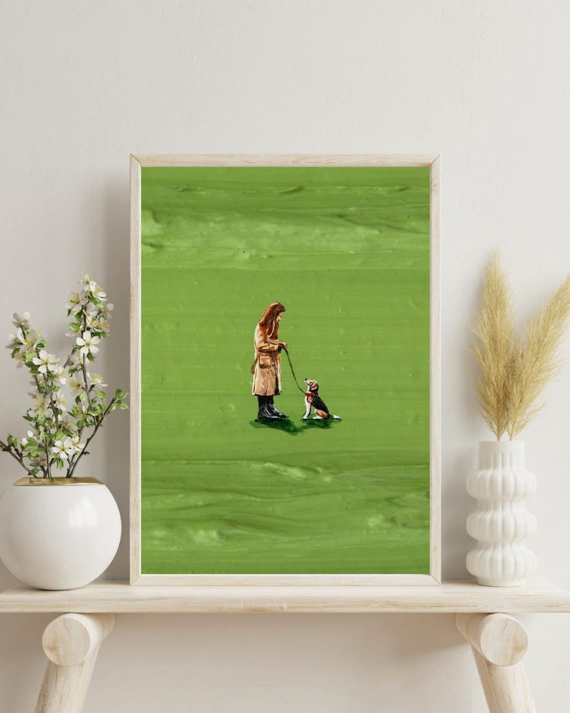 Chilled Dog Walk Werner Bronkhorst Modern Poster Unframed Paper Print ...