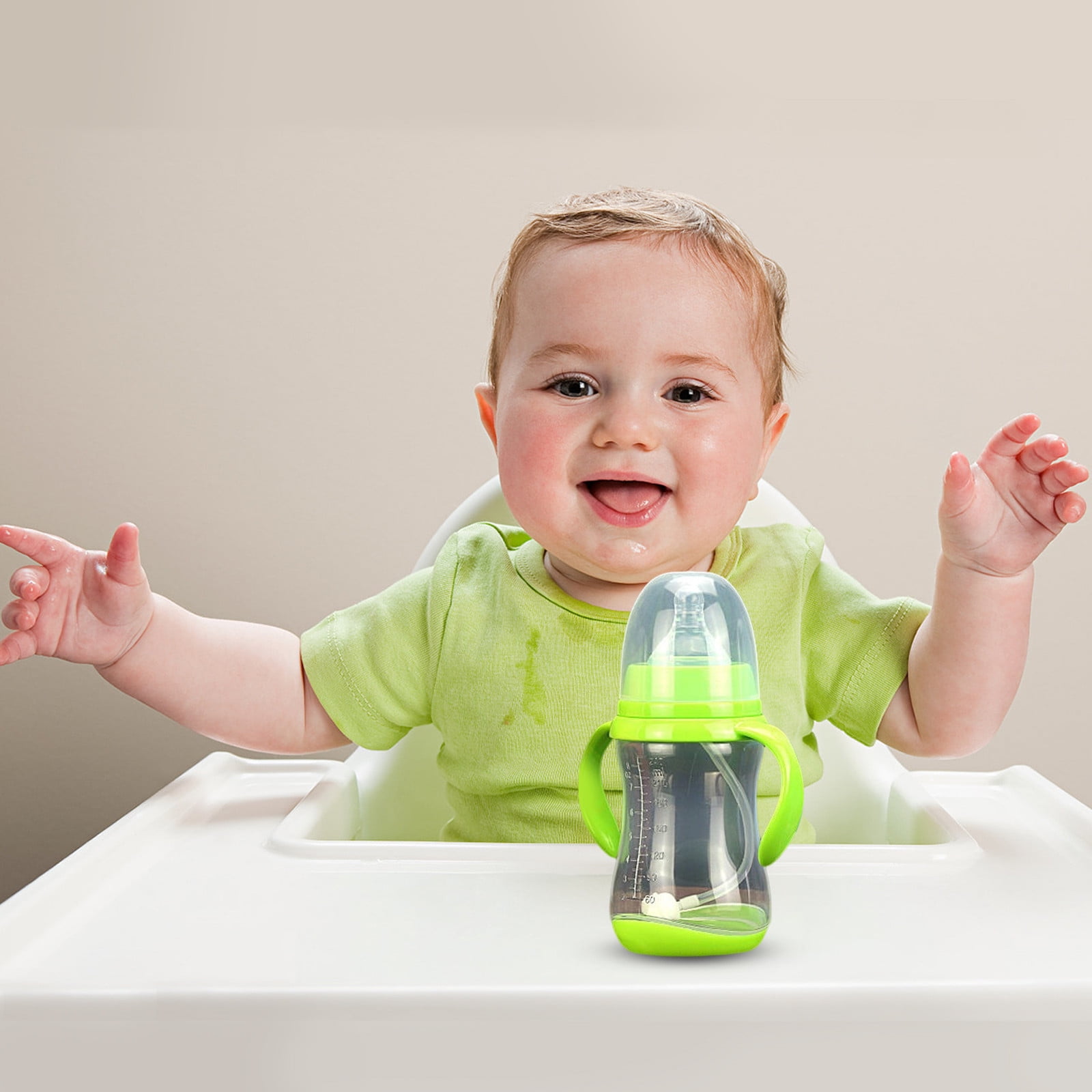 Chiller Cup Set Wide Caliber PP Baby Bottle With Handle Anti Drop Anti ...