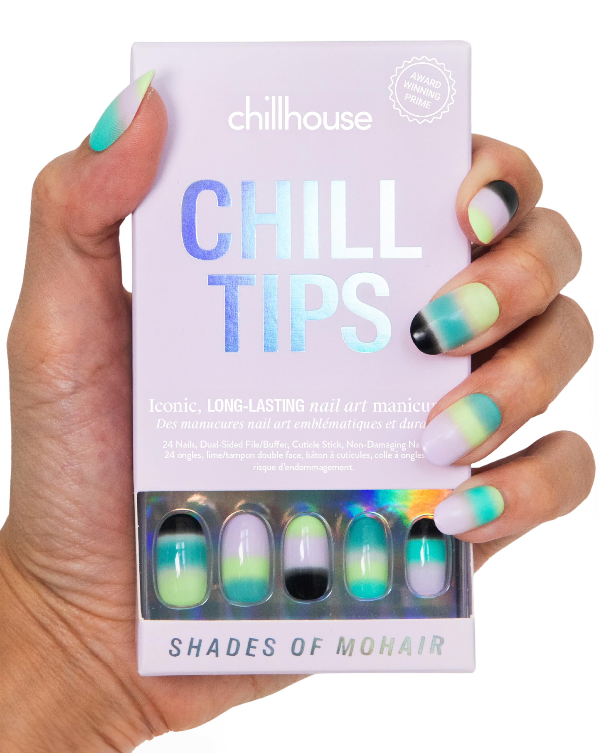 Chillhouse Chill Tips Signatures Press On Nails Kit, Shades of Mohair ...