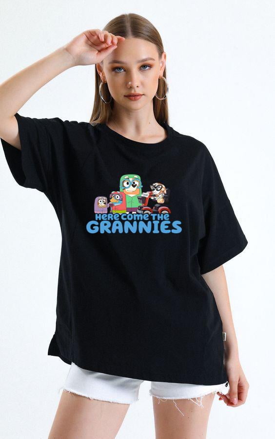 Chilli Bluey T Shirt Here Come The Grannies Cartoon Inspired Tee Mum ...
