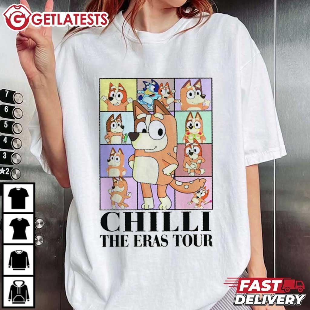 Chilli Era Tour Bluey Mom T-Shirt - Walmart.com