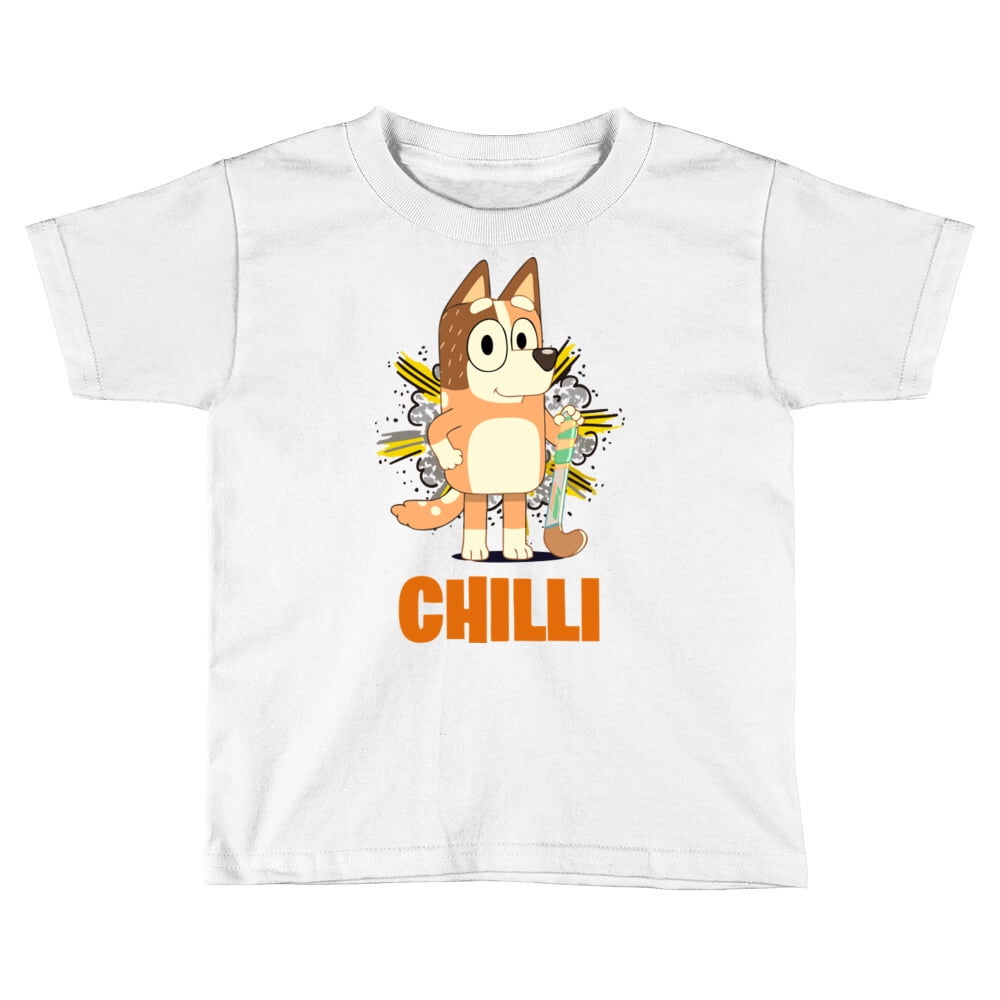 Chilli Fresh Toddler T Shirt Bluey Birthday Boy, Bluey Theme Party ...