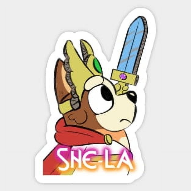 Chilli Heeler Is Shela Sticker Bluey Stickers For Kids, Bluey Stickers ...