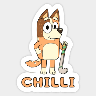 Chilli Heeler Sticker Bluey Stickers For Kids, Bluey Stickers Party ...