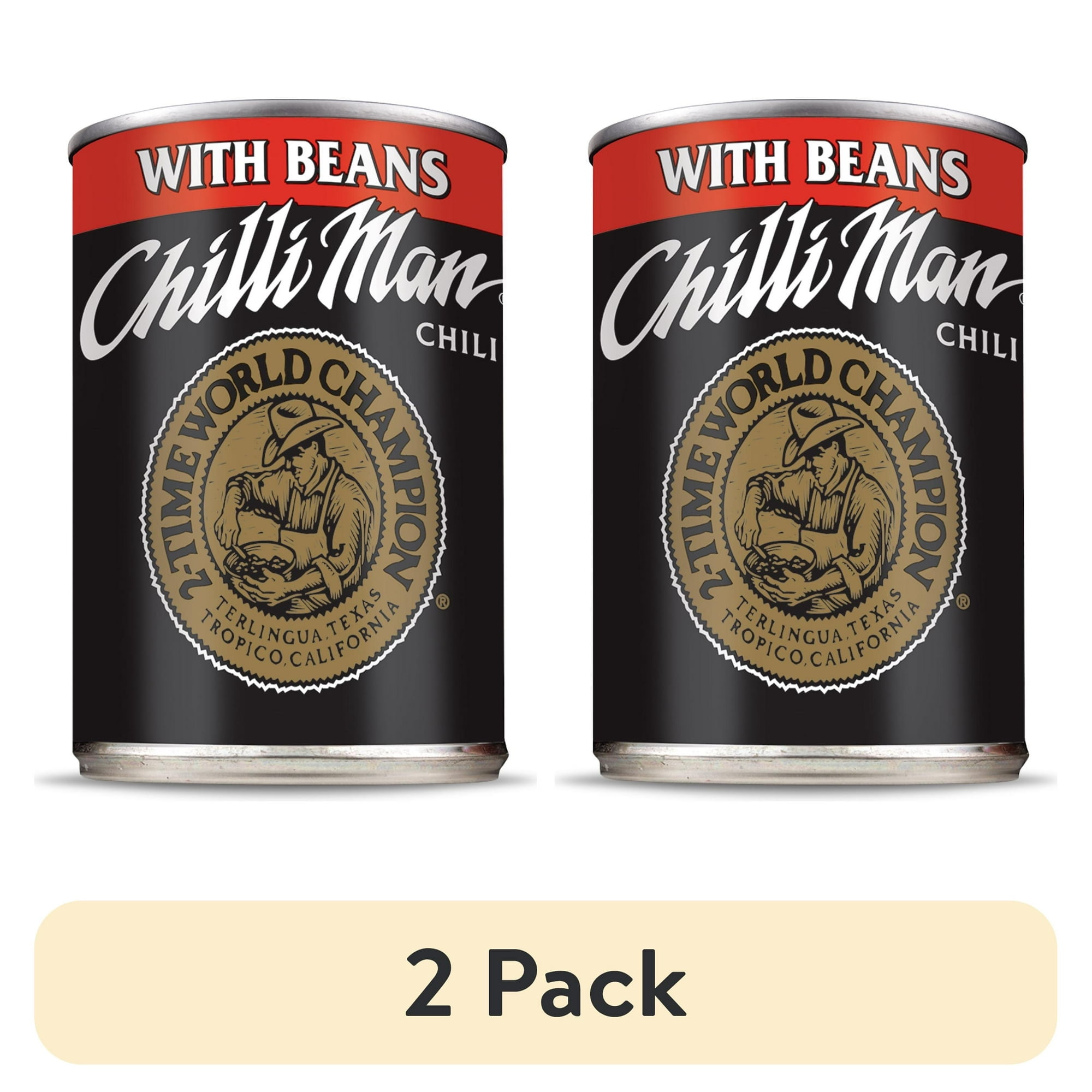 Chilli Man Chili, with Beans, 15 oz Cans, 2 Pack - Walmart.com