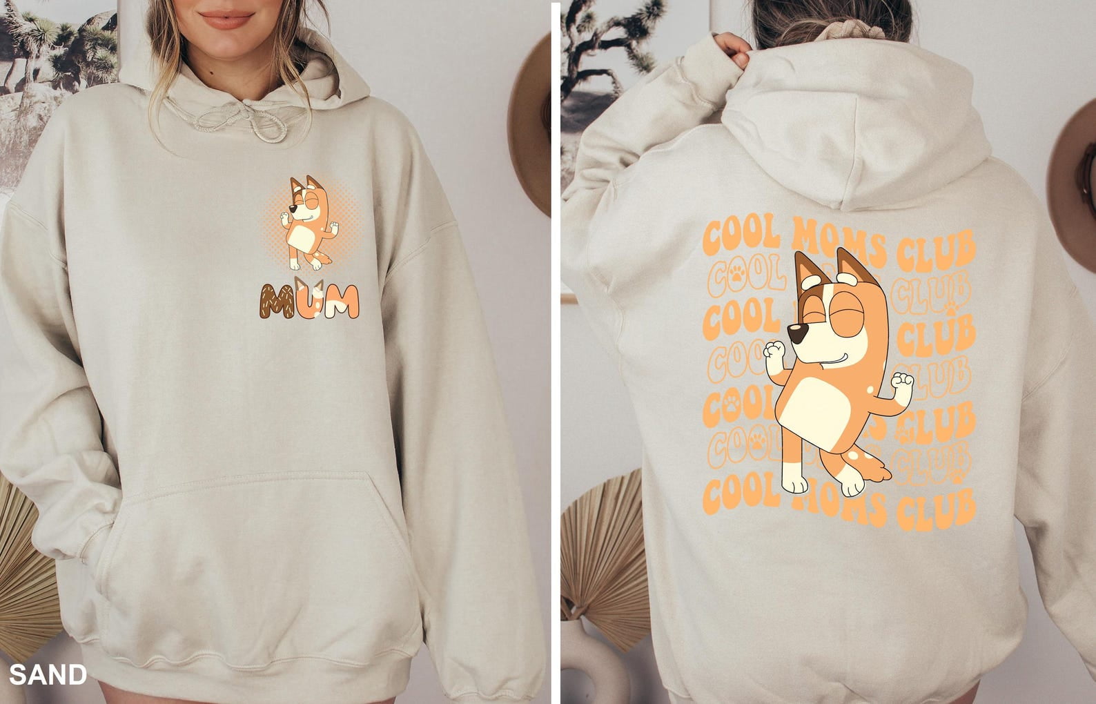 Chilli Mums Club Hoodie, Chilli Heeler Sweatshirt, Bluey Cool Mum ...