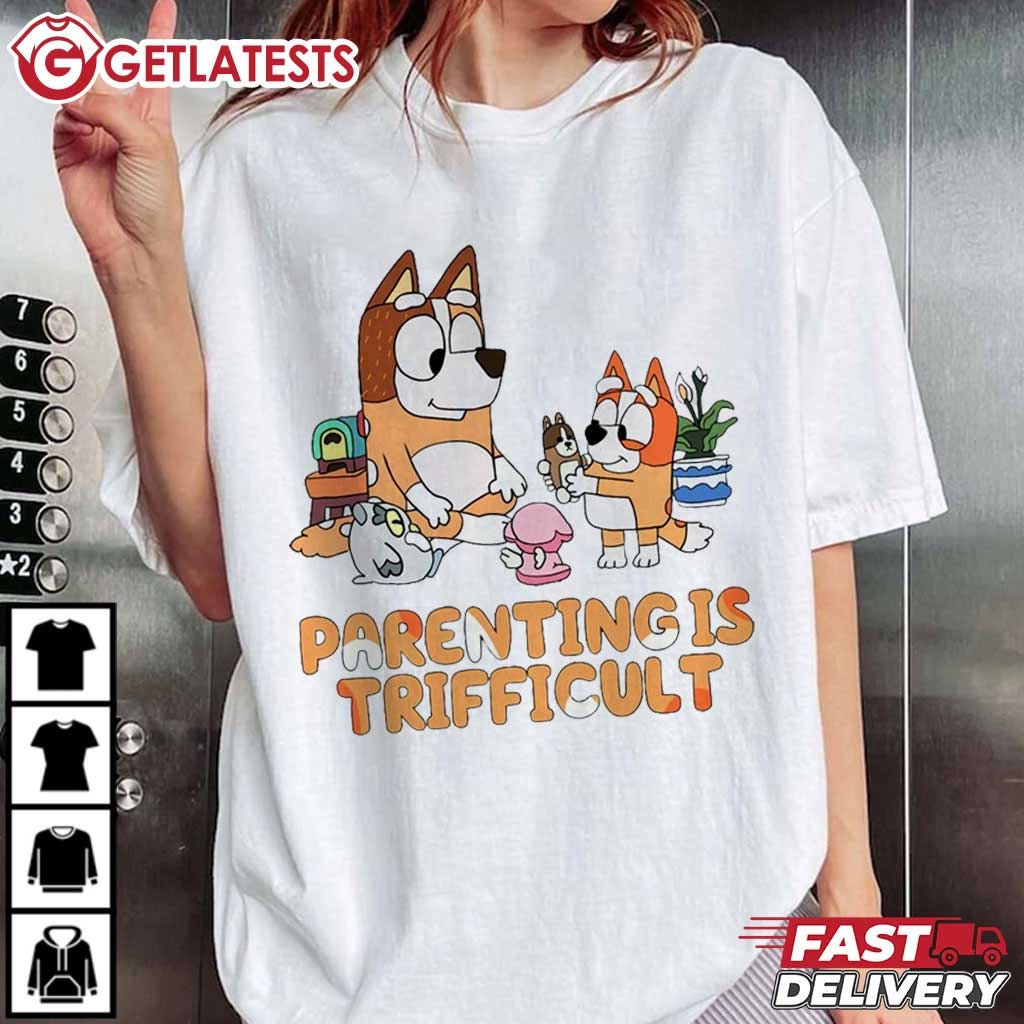 Chilli Parenting is Trifficult Bluey T-Shirt - Walmart.com
