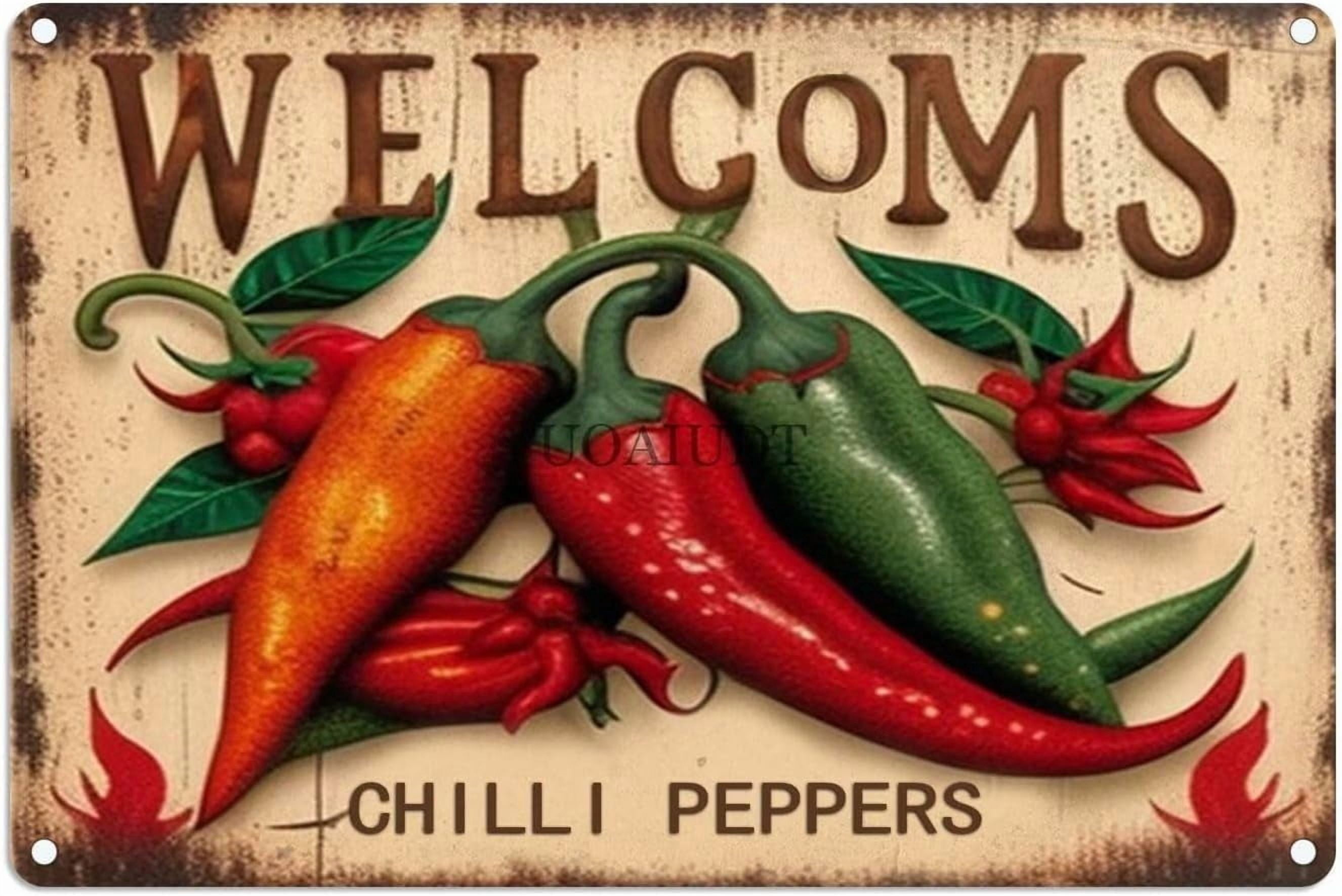 Chilli Pepper Welcome Diamond Art Painting Kits for Adults 5D Chilli ...