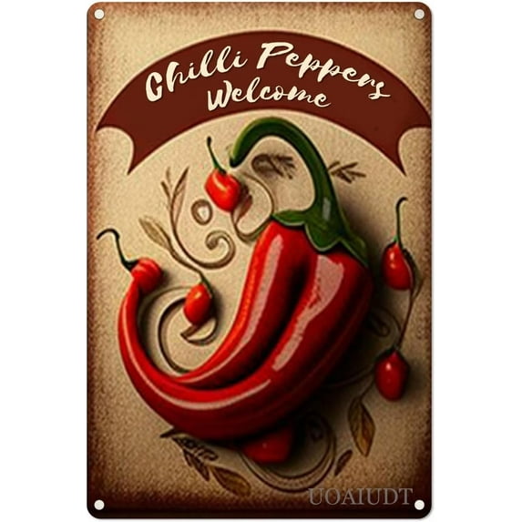 Chilli Pepper Welcome Diamond Painting Kits For Adults Round Full Drill ...