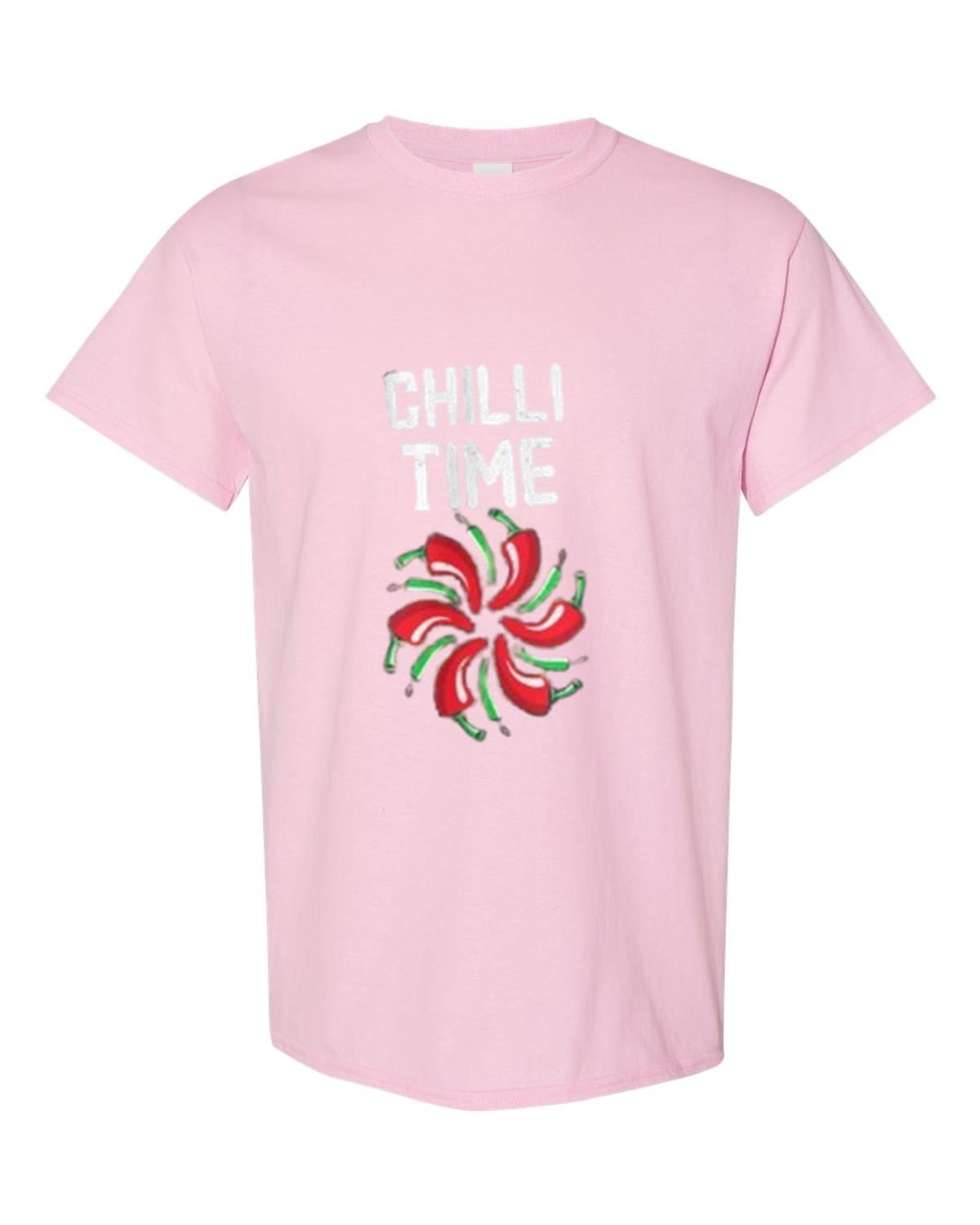 Chilli Time Classic Spicy Food Hot Peppers Cook Dinner T-Shirt, for men ...