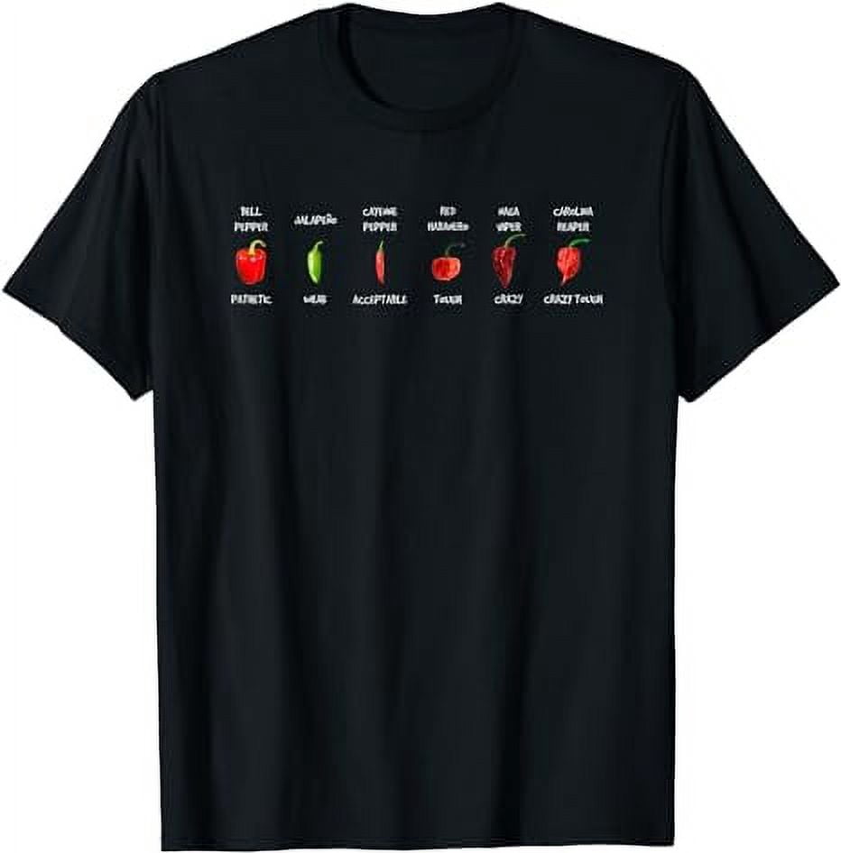 Chilli Tough Level - Funny Spicy Hot Head Food T-Shirt - Walmart.com